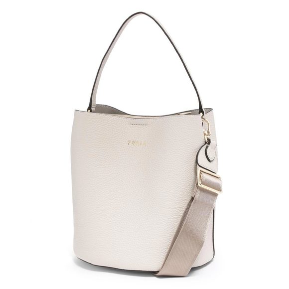 Furla | Bags | Furla Bucket Bag Crossbody Danae Small Perla White Beige ...
